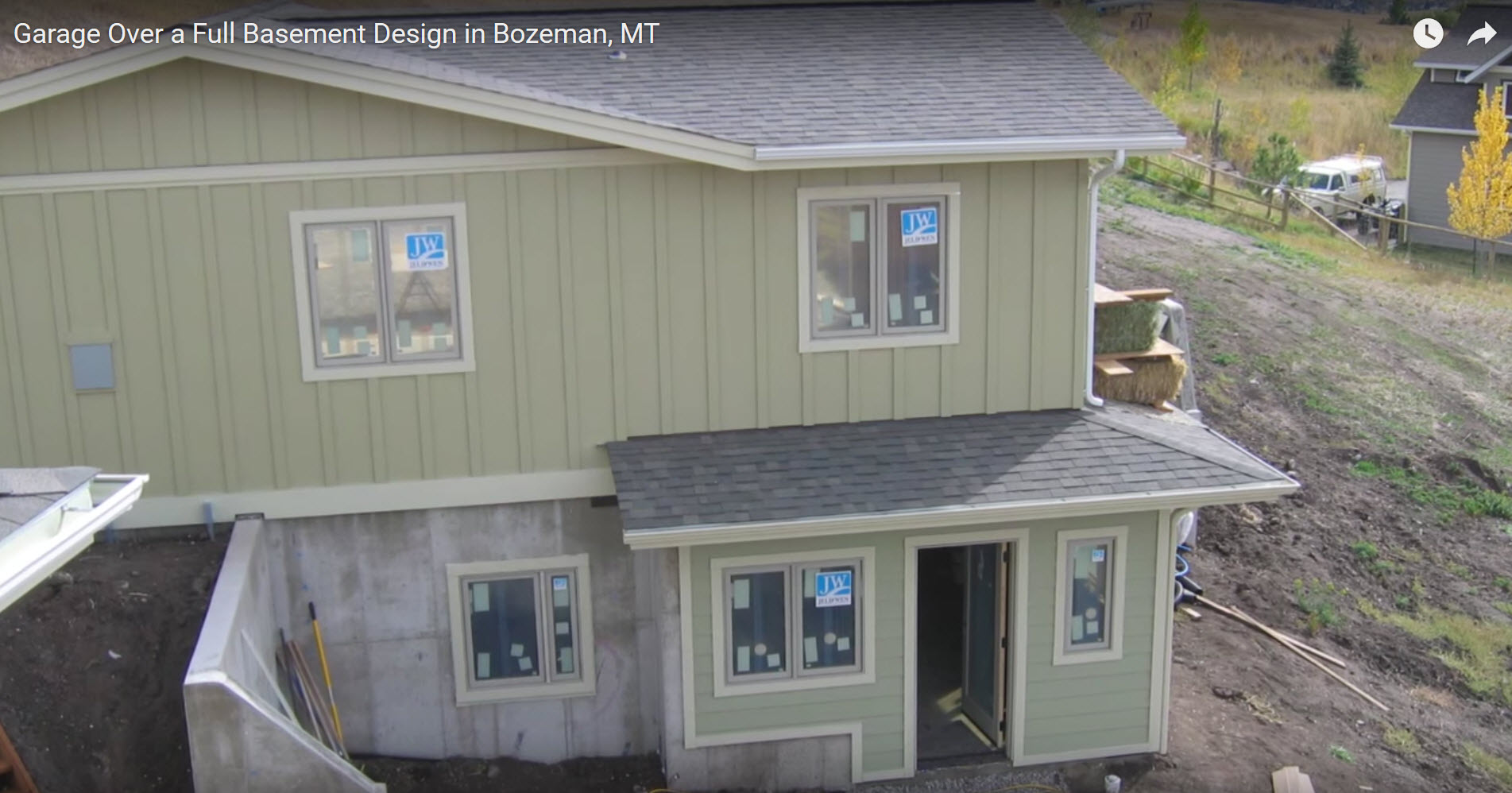 Garage Over a Full Basement Design in Bozeman, MT - Bozeman Remodeling ...